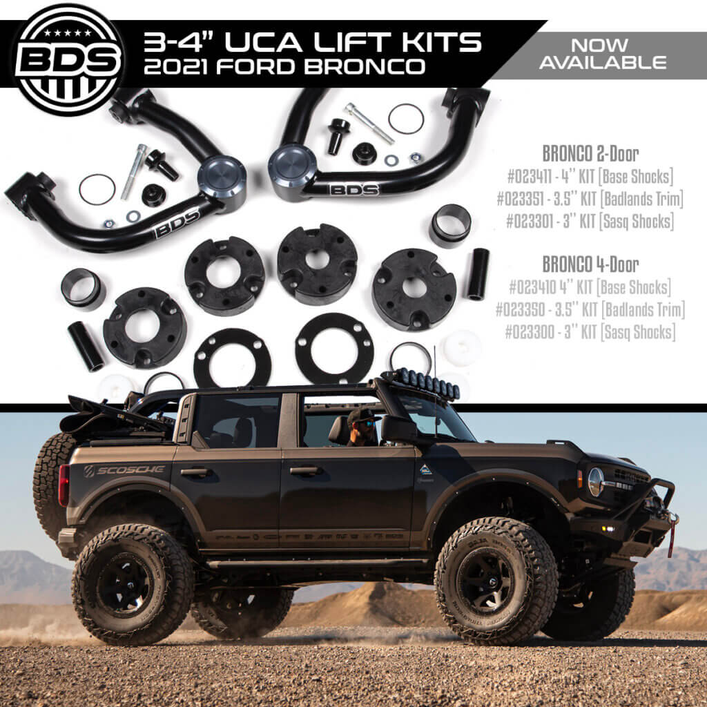 Ford Bronco Coilover Suspension 3"-4" Lift | Spacer Kits
