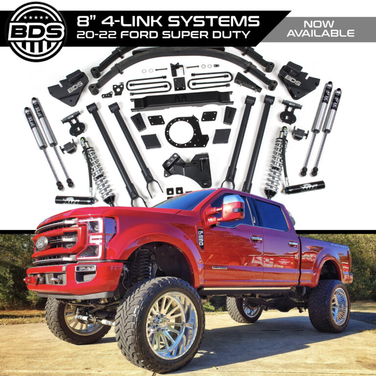 8" 4-Link Lift Kits for the 2020-2022 Ford F250 F350 and F350 Dually