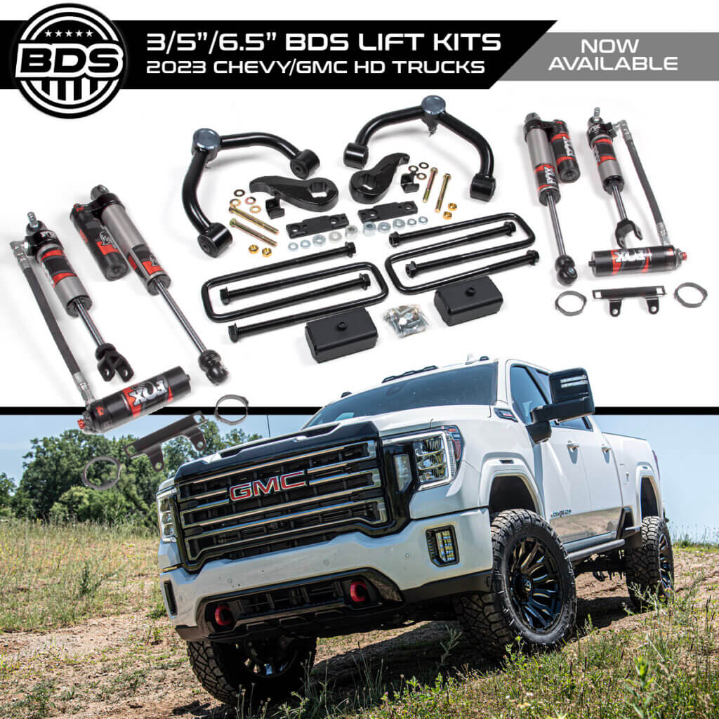 3-6.5in lift kits for the 2023 Chevy/GMC 2500HD & 3500HD Trucks